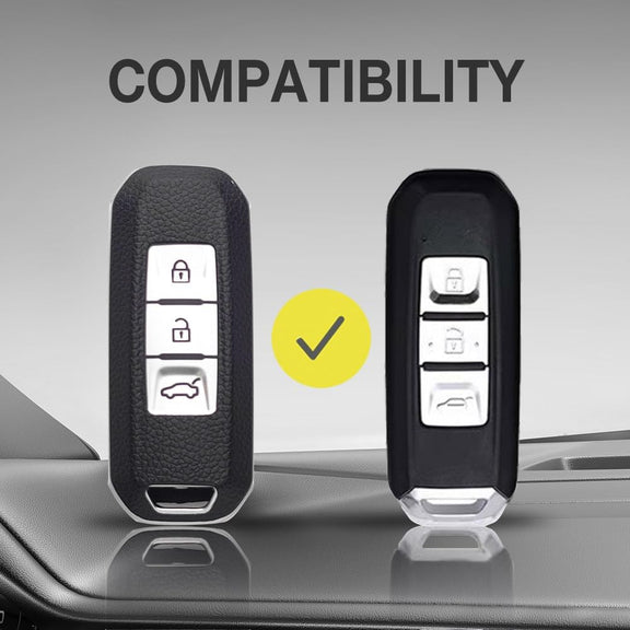 MG Car Key Cover – Compatible with MG Hector 3-Button Smart Key ...